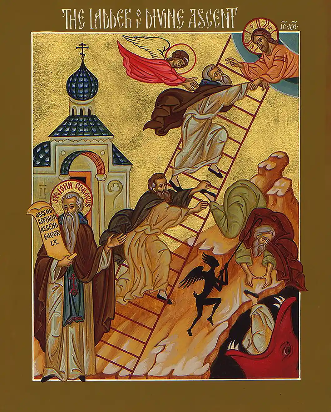 Icon of The Ladder of Divine Ascent (Drozdowski) – F154 – Saint Paul's ...